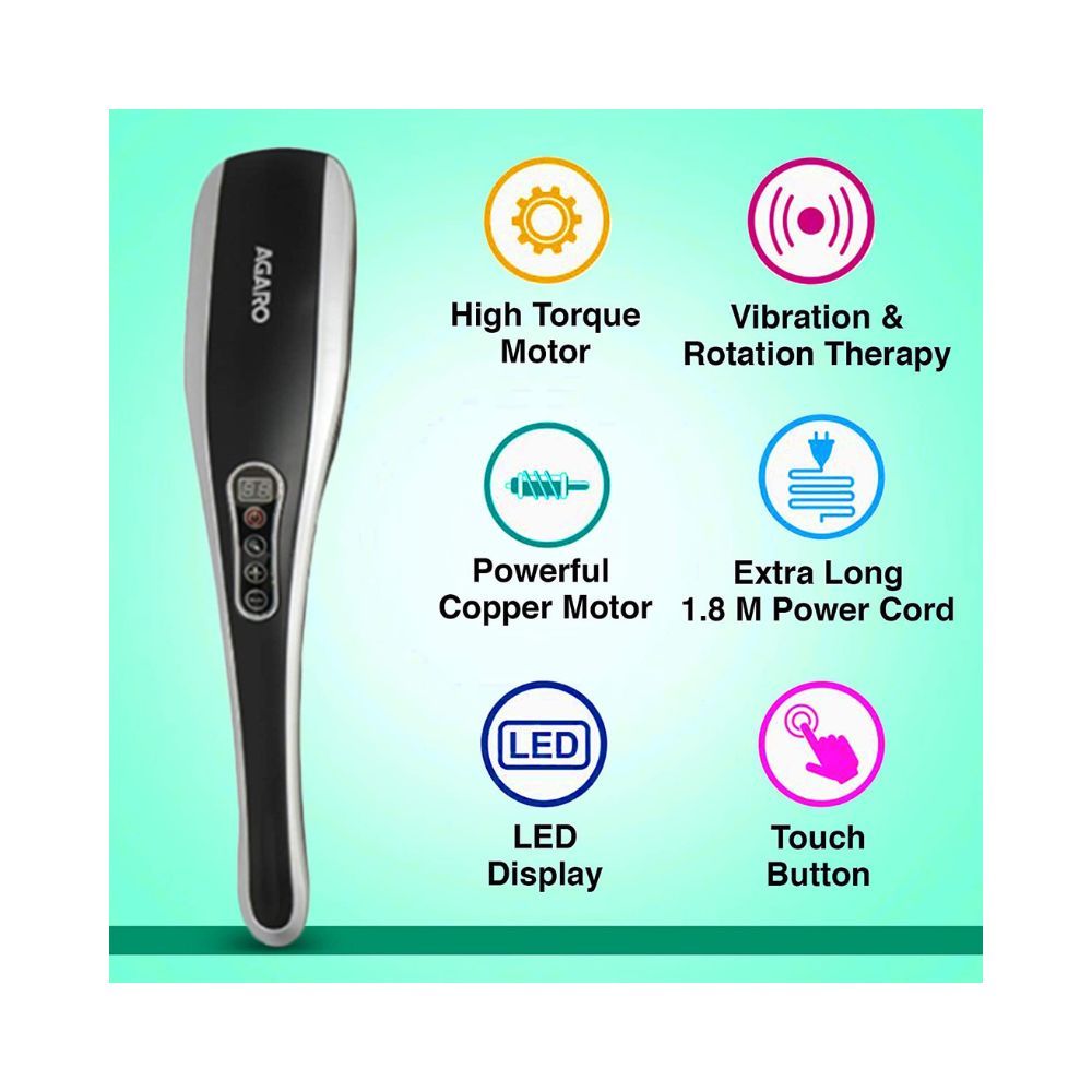 Agaro Marvel Electric Handheld Full Body Hammer Massager With 5 Massage